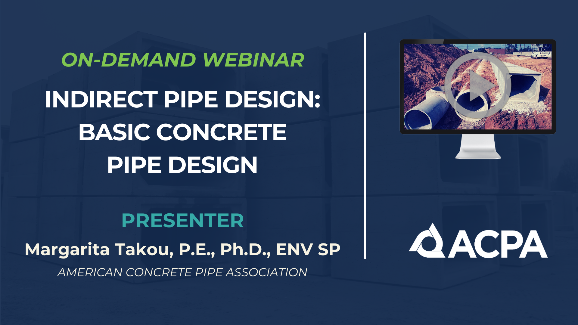 Webinar - Basic Concrete Pipe Design