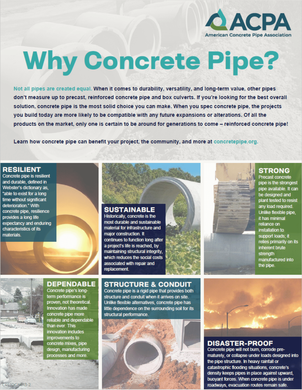Why Concrete Pipe
