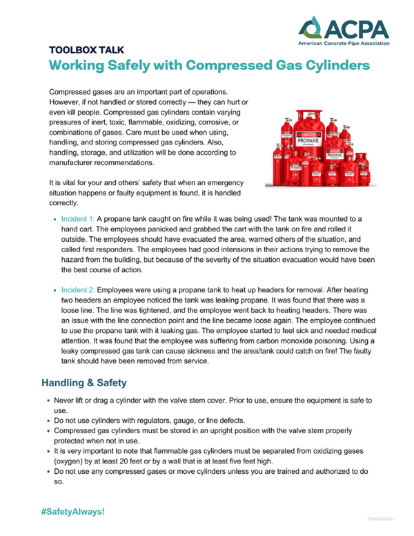 Compressed Gas Cylinders