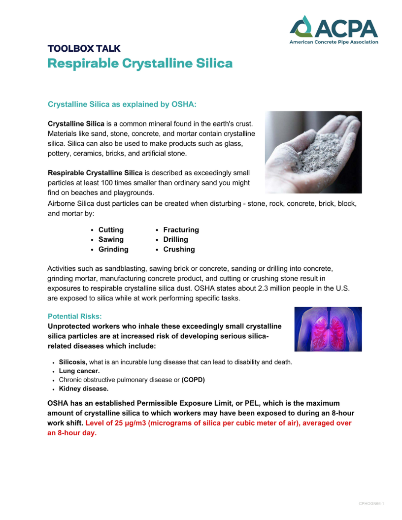 Respirable Crystalline Silica