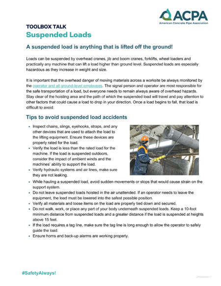 Suspended Loads