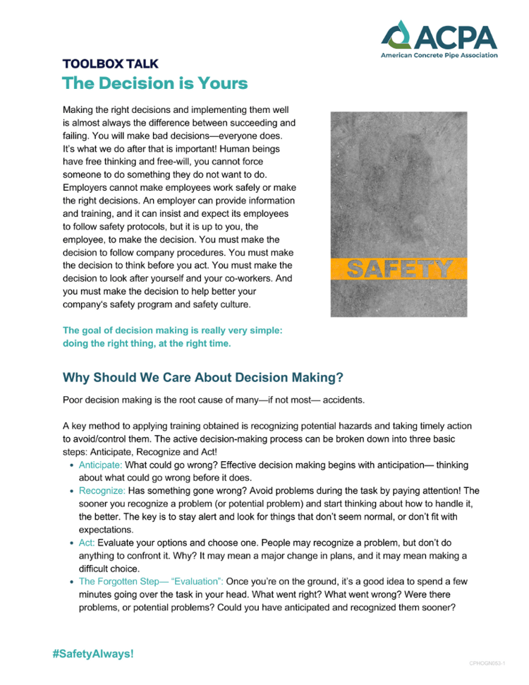 The Decision is Yours