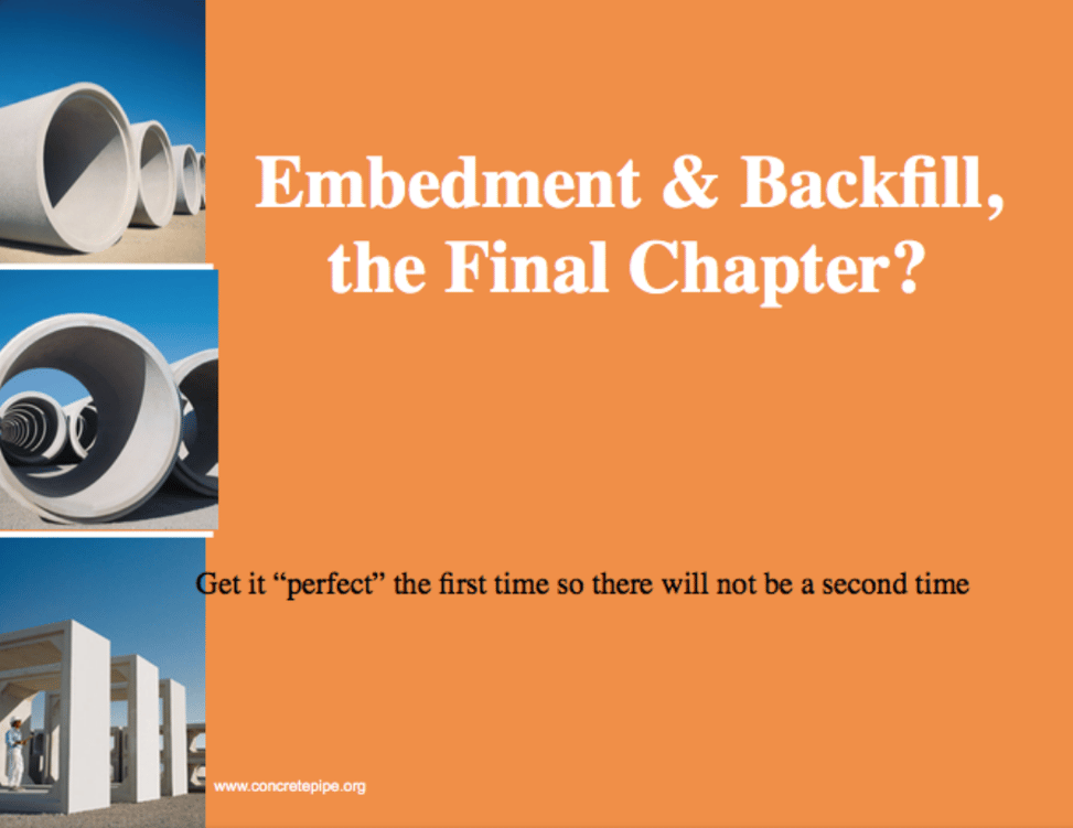 Embedment and Backfill