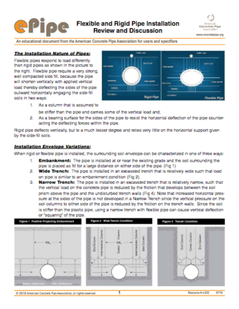 Flexible and Rigid Pipe Installation