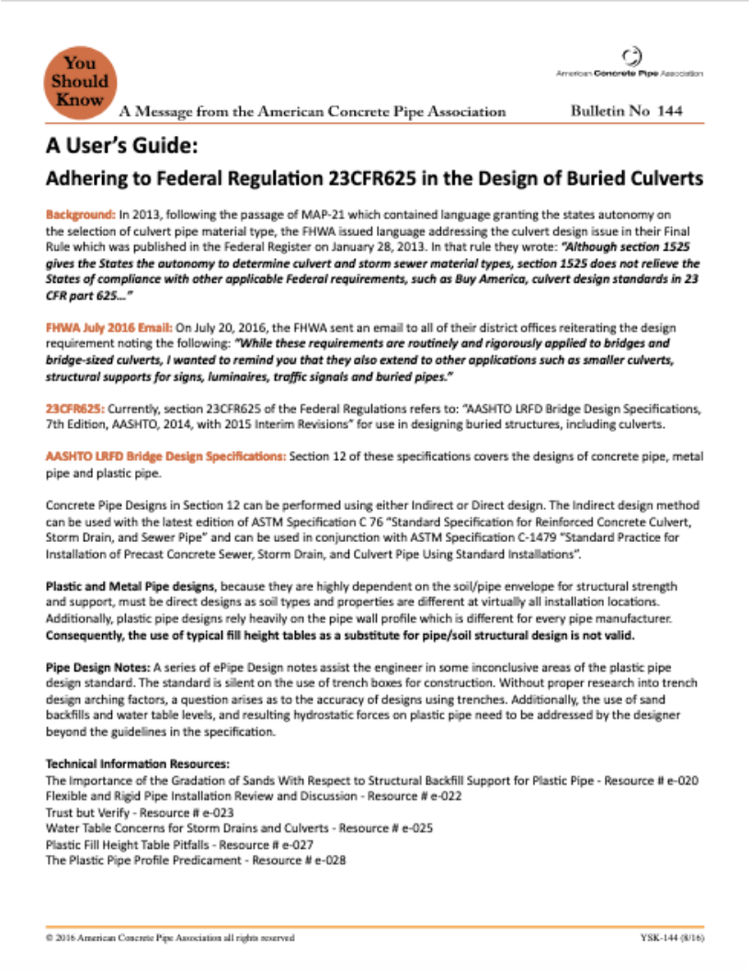 Adhering to Buried Culvert Regulations