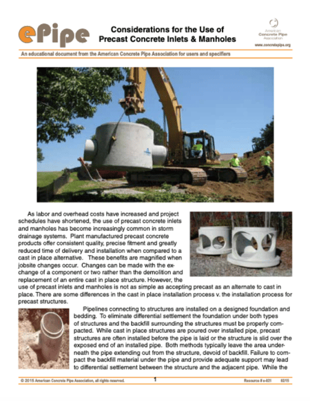 Precast Concrete Inlets & Manholes