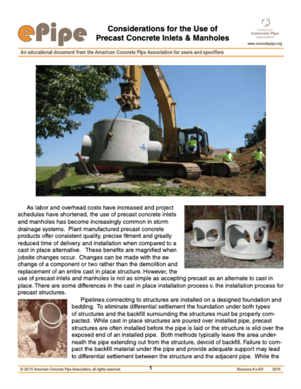 Precast Concrete Inlets & Manholes