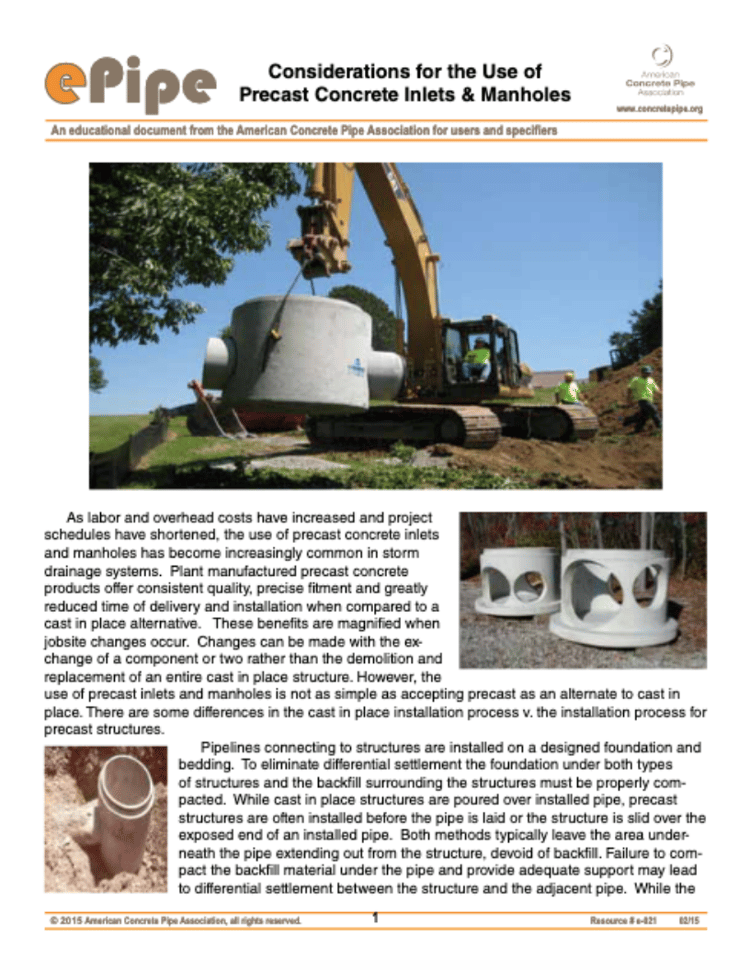 Precast Concrete Inlets & Manholes