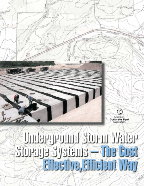 Underground Storm Water Storage Systems