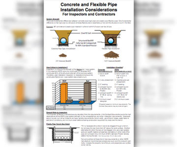 Concrete & Flexible Pipe: Inspectors and Contractors