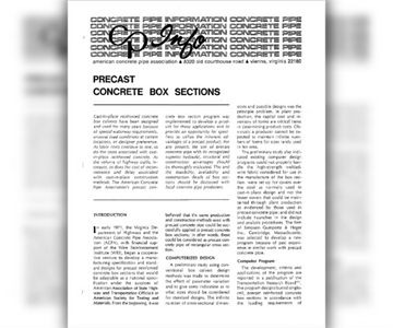 Precast Concrete Box Sections